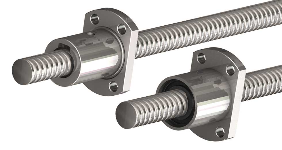 Ball Screw Assemblies with Flange Nuts PBC Linear